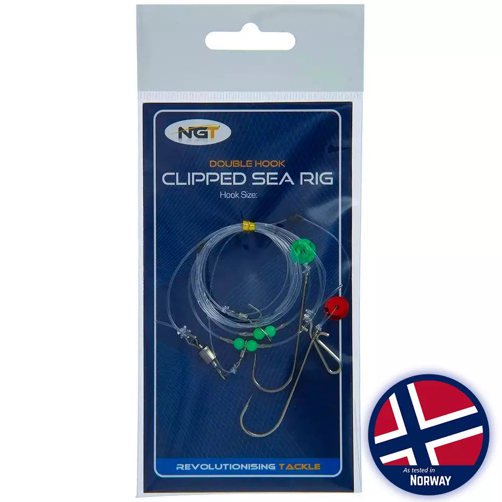 NGT Sea Rig Clipped / Double Hook / Size 2.0