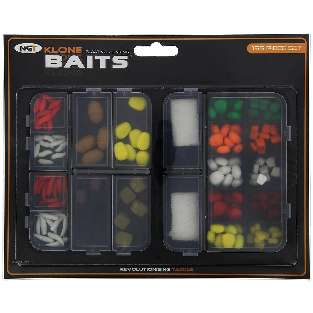 NGT Klone Baits 155pc Artificial Bait Set - Superguns
